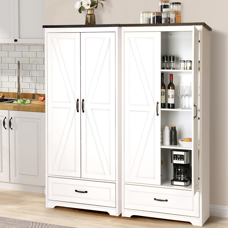 Gracie Oaks Abhijeet 71'' Kitchen Pantry & Reviews | Wayfair